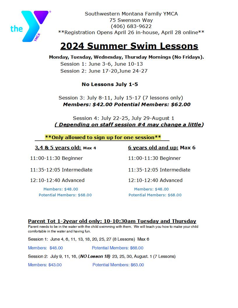 Aquatics | Southwestern Montana Family YMCA